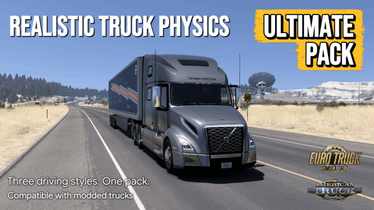 Realistic Truck Physics Mod Ultimate Pack v1.3 for ATS - Frkn64 Modding